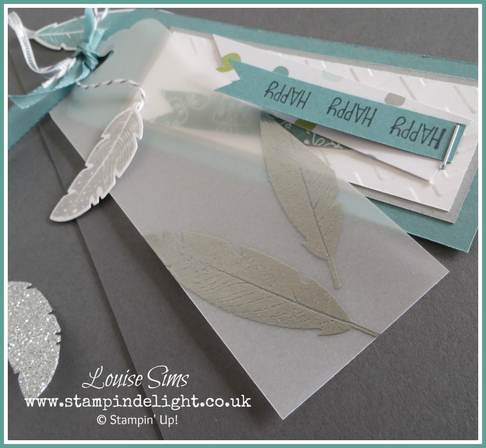 Stampin Up Four Feathers Bookmarks - Stampin' Delight